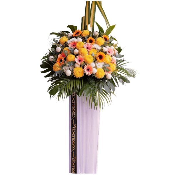 WS-80 IMMORTAL MEMORIES FUNERAL FLOWER STAND - #1 That Flower Shop Online