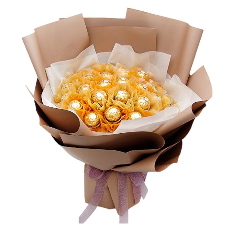 100% Ferrero Rocher Bouquet | Buy Chocolate Bouquet